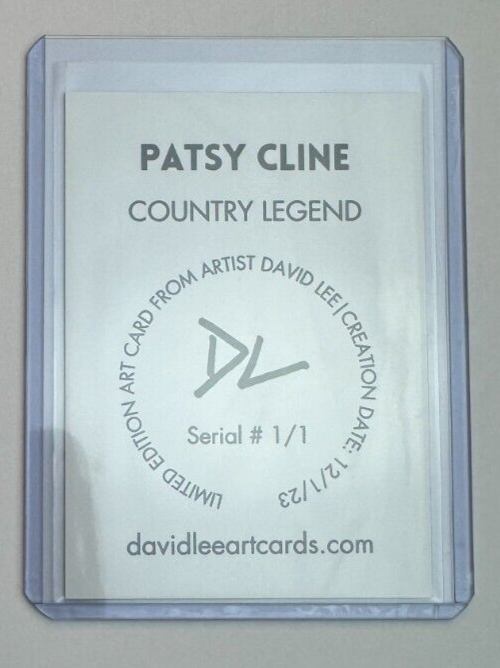 Patsy Cline Platinum Plated Artist Signed “Country Legend” Trading Card ...