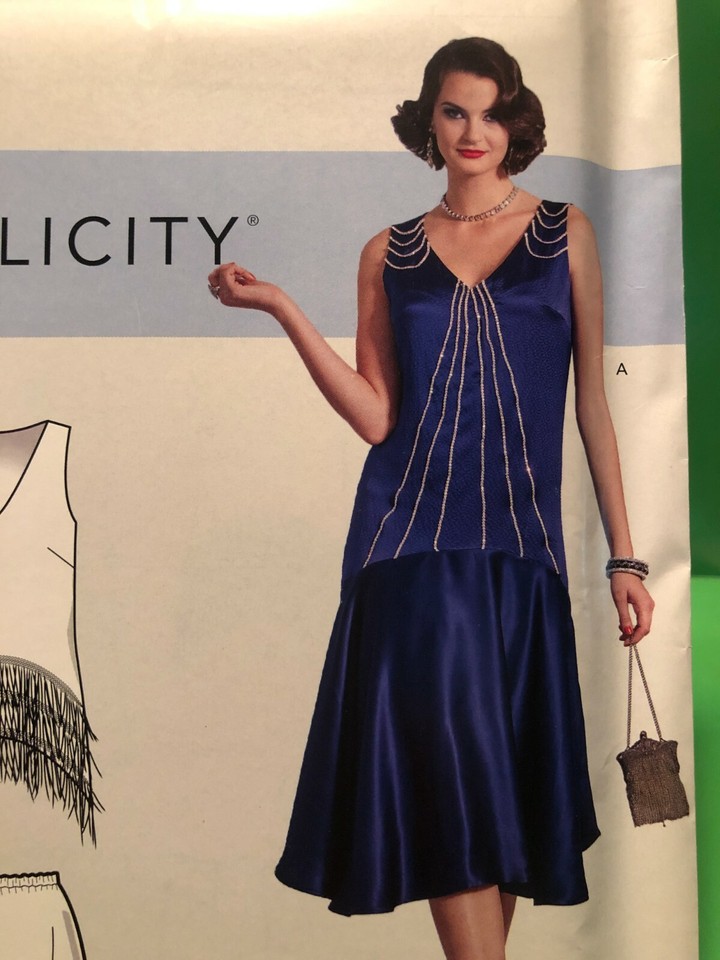 Simplicity Sewing Pattern Costume Cosplay #R10550 FLAPPER 1920's Fringe NEW | eBay