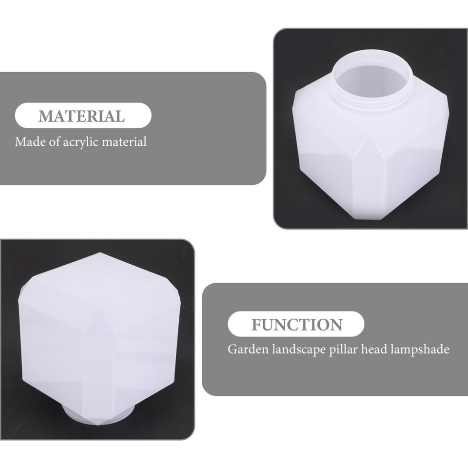 Outdoor Light Protective Cover Lamp Shades Waterproof Post Fixture ...