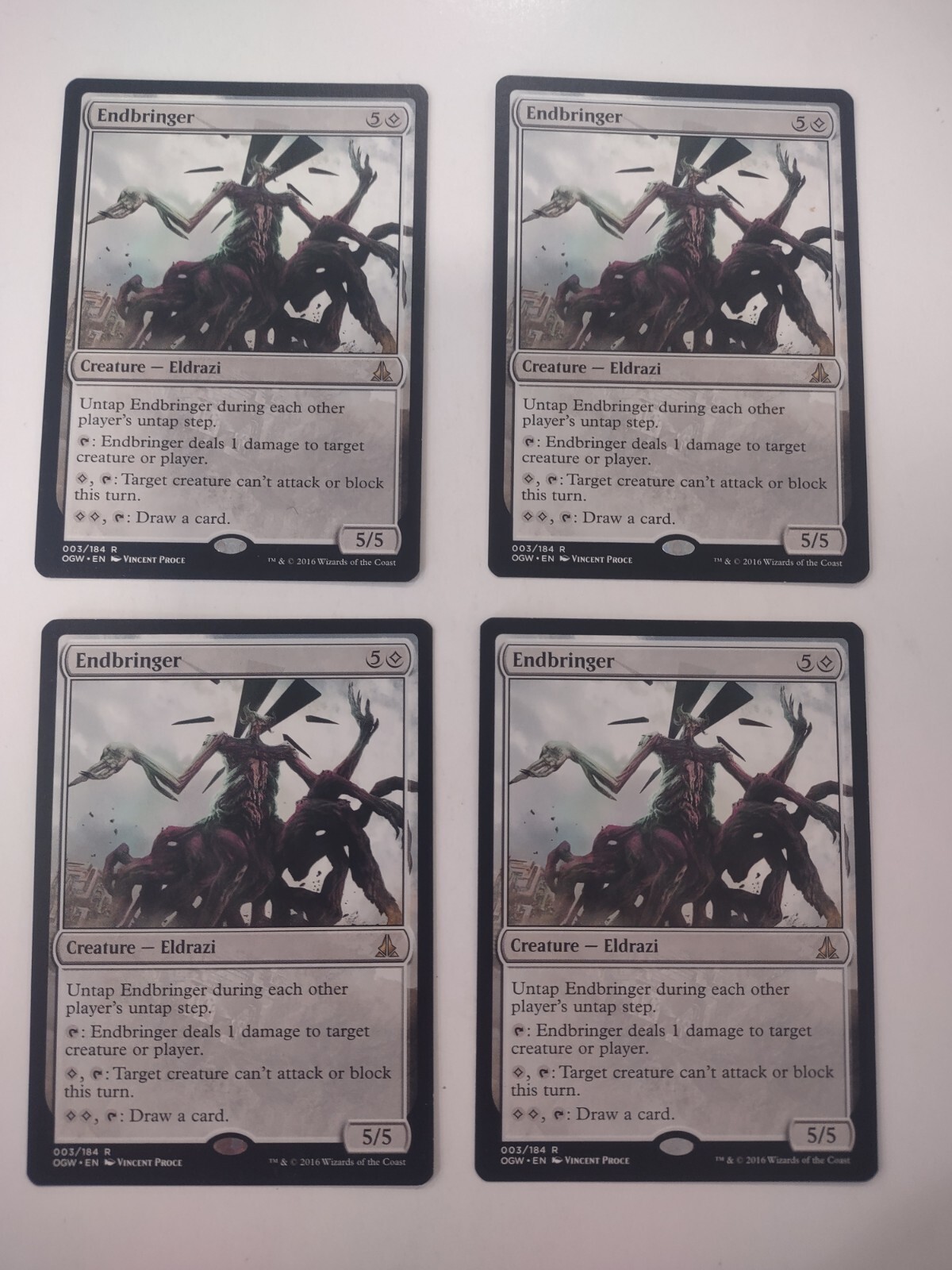 Mint/Near-Mint, English - 4 x MTG Endbringer Oath of the Gatewatch | eBay