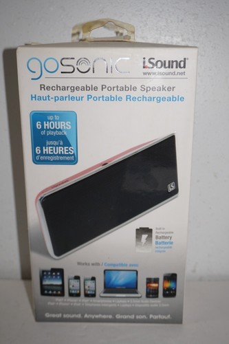 DreamGear iSound Go Sonic Rechargeable Battery Portable Speaker Pink | eBay