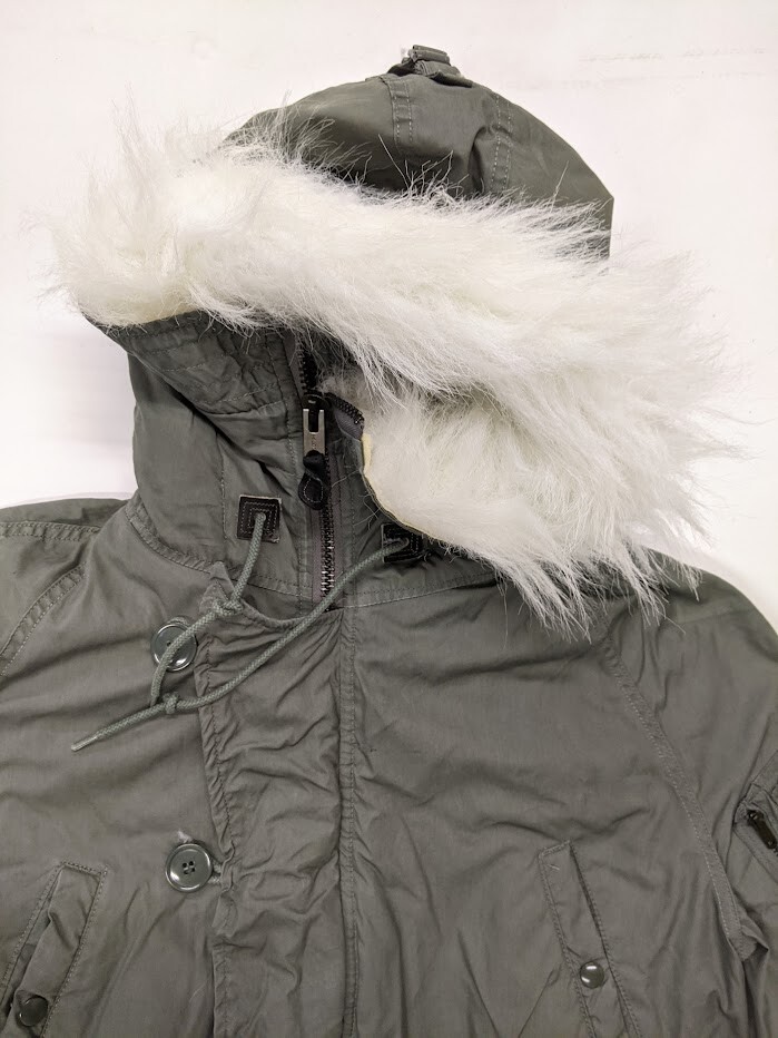 US Military Extreme Cold Weather Parka N3-B USGI Insulated Jacket Hood ...