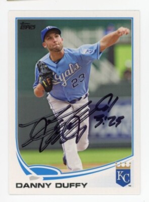 SIGNED BASEBALL CARD AUTO TOPPS 2013 KANSAS CITY ROYALS DANNY DUFFY # ...