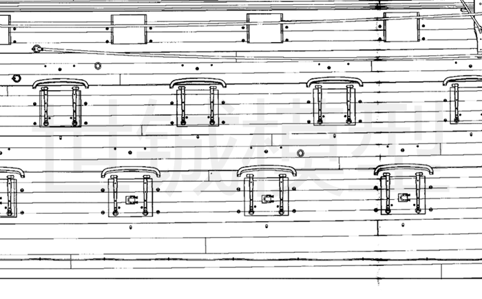 Cannon port Gun Port hinge PE 1/48-75 Scale Wood Model Ship Kit ...