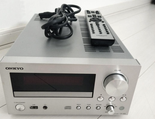 ONKYO Silver CR-555 Silver CD/USB receiver Operation Confirmed w/remote ...