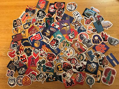 100 Skateboard Stickers NCAA copper plate paper Decals Sticker sport ...