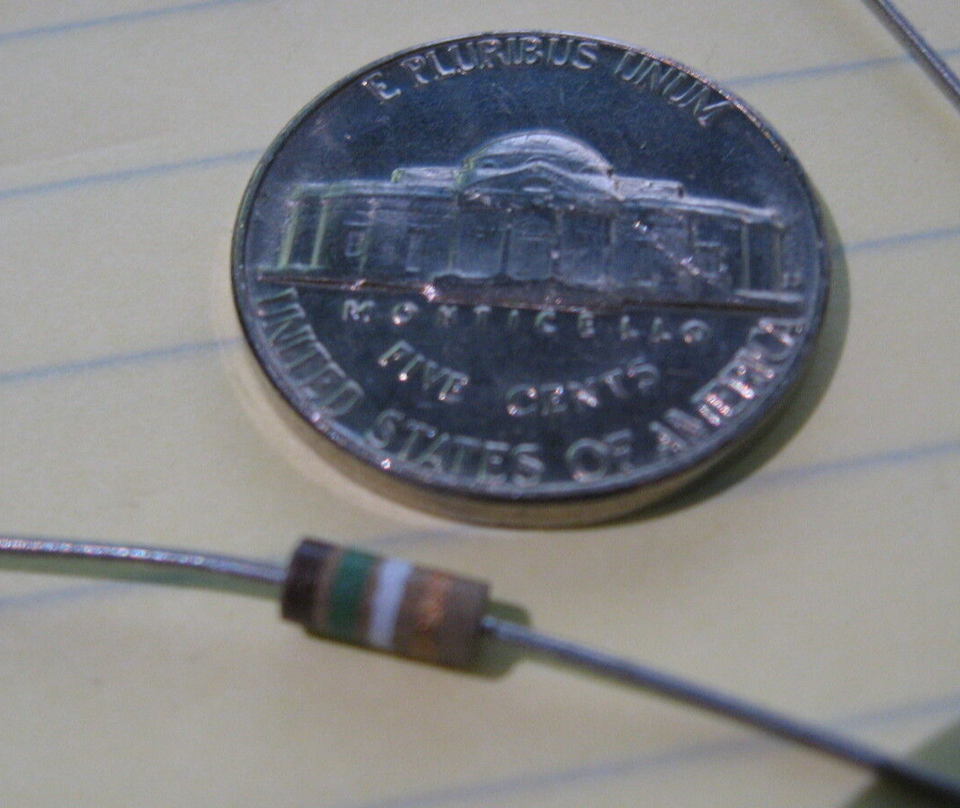 Striped Brown Ceramic Axial Capacitor 1.5pF +/- 5% - NOS Qty 20 | eBay