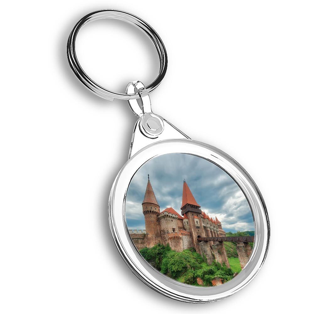 1x Round Keyring Corvin Castle in Hunedoara Romania #50612 | eBay