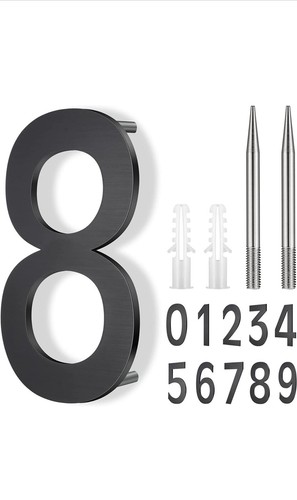 LARGE House Number Modern Home Door Building (Numbers 8) | eBay UK