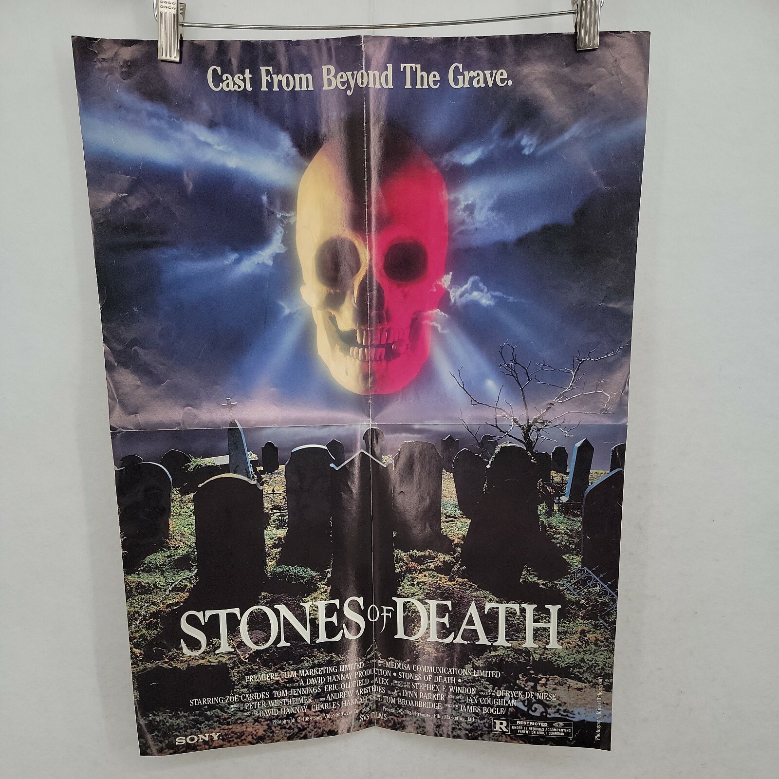 Stones Of Death 1988 Horror Movie Poster GUC | eBay