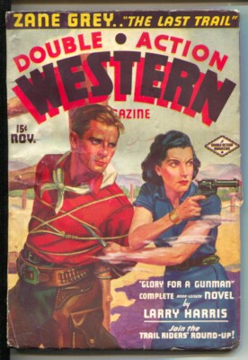 PULP: Double Action Western 1/1936- George Gross cover- Zane Grey- Rare ...