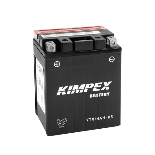 Kimpex Battery Maintenance Free AGM High Performance YTX14AH-BS OEM ...