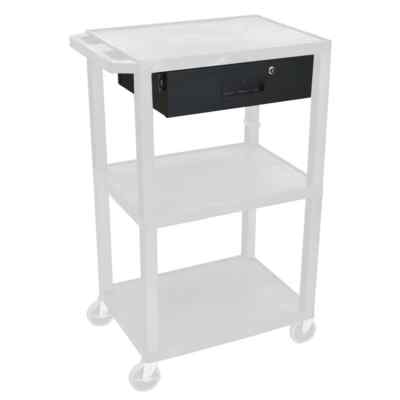 WT-DDRAWER Locking Storage Drawer 17 1/2" x 14" x 4 3/4", Steel, Black ...