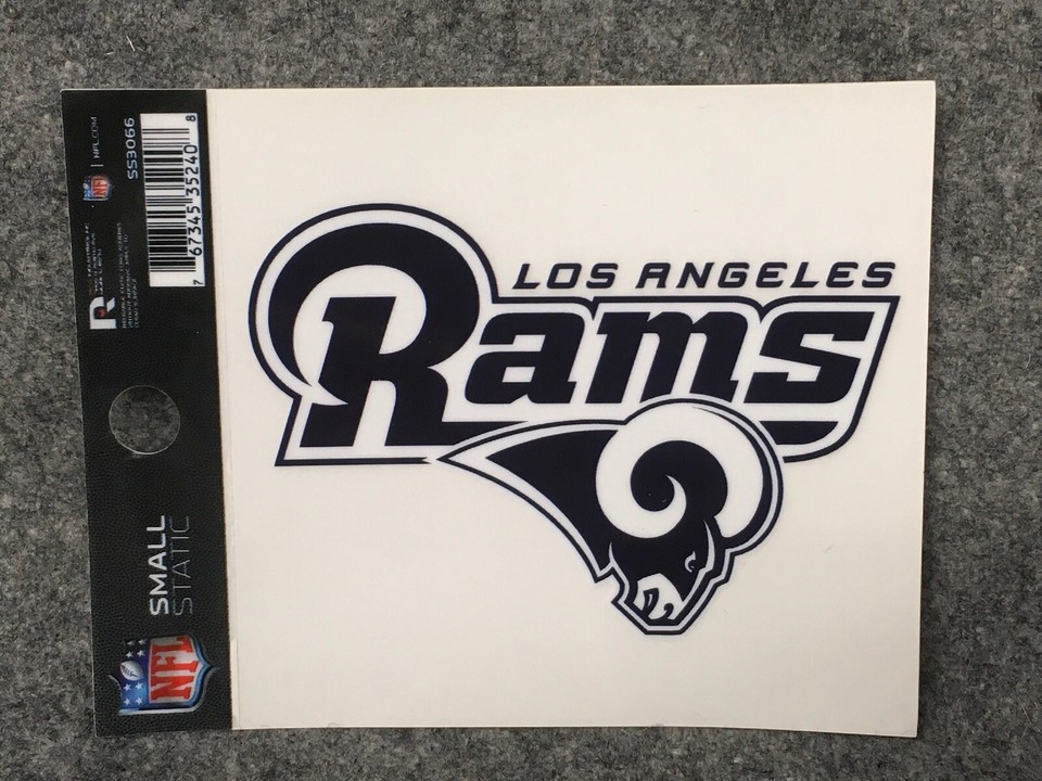 X2 Los Angeles Rams 3 x 4" Small Static Cling Truck Car Auto Window ...