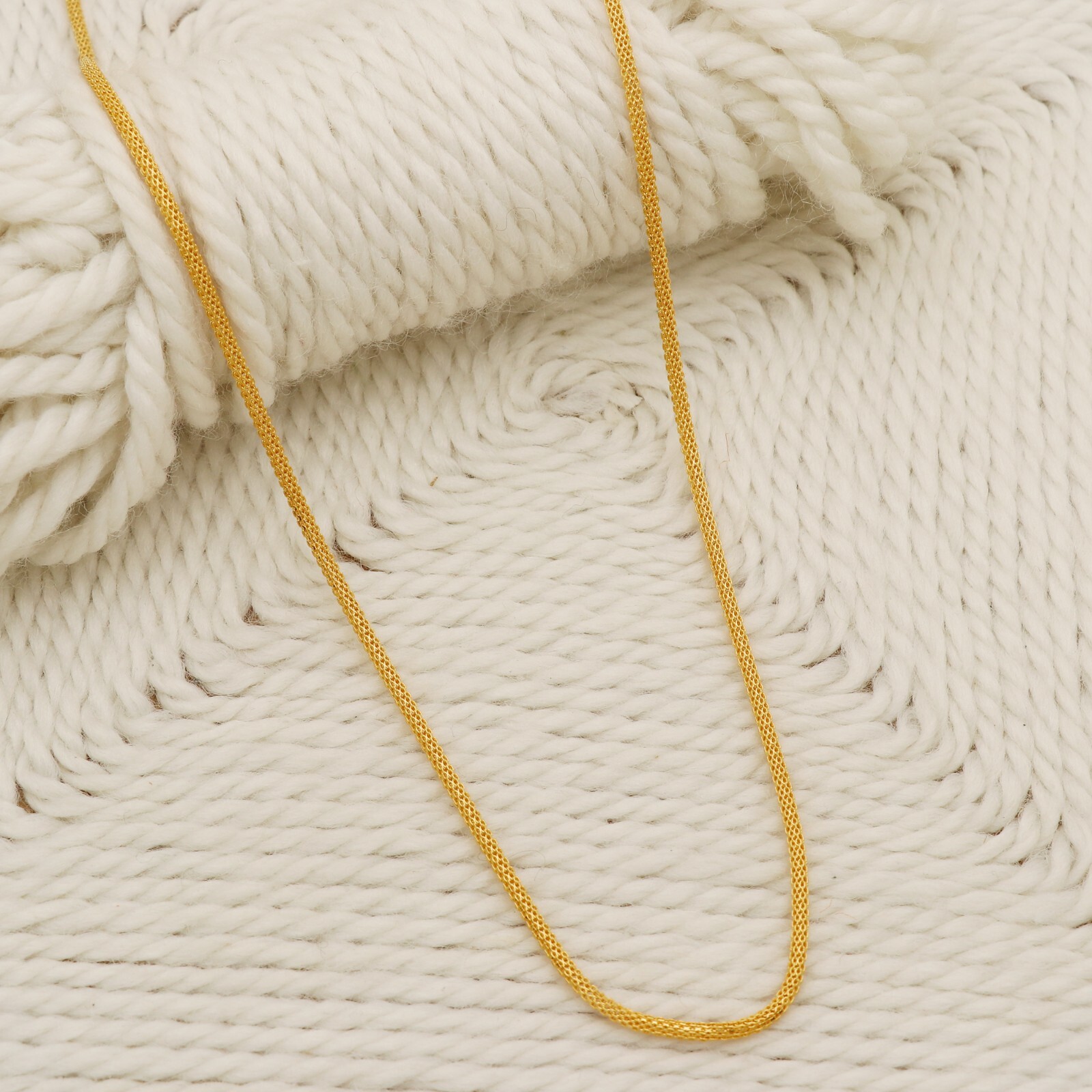 Handmade 22k Yellow Gold Unisex Chain Necklace 22kt Wedding Fine ...