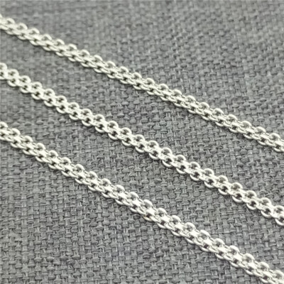 925 Sterling Silver Unfinished Double Cable Chains for Necklace ...