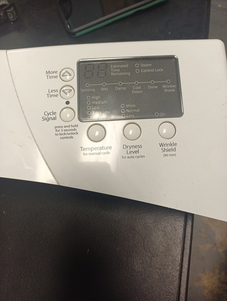 Whirlpool Duet Steam Electric Dryer Complete Control Panel | eBay