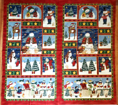 Celebrate the Season Fabric Panel by Deb Strain for Moda Snowmen 46 ...