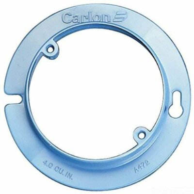 Carlon A471 Outlet Box Plaster Ring, Round, Raised, 4-Inch Diameter ...