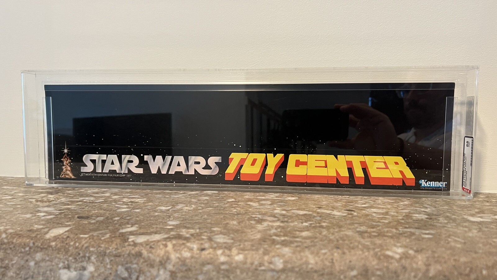 Vintage Kenner STAR WARS “Toy Center” Shelf Talker- Store Display AFA ...