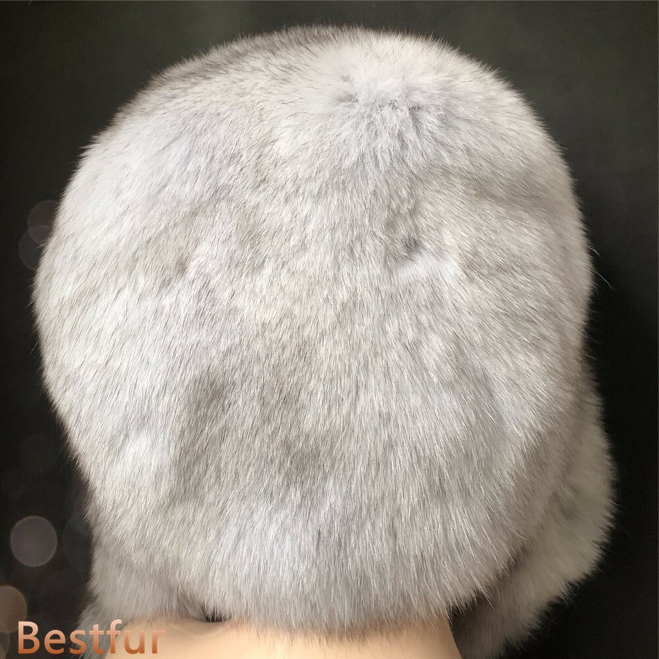 Male Full Covered Real Fox Fur Hat Russian Ushanka Hat Cossack Warm ...