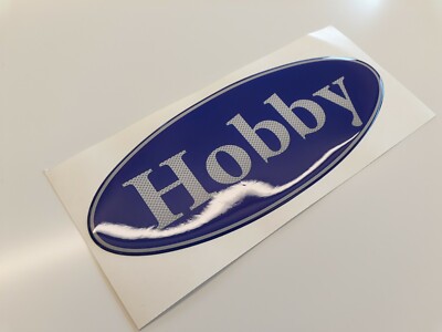 HOBBY - (RESIN DOMED) - Oval Caravan Sticker Decal Graphic Badge ...