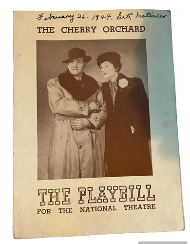 1944 The Playbill - February 26th | The National Theatre | The Cherry Orchard | eBay