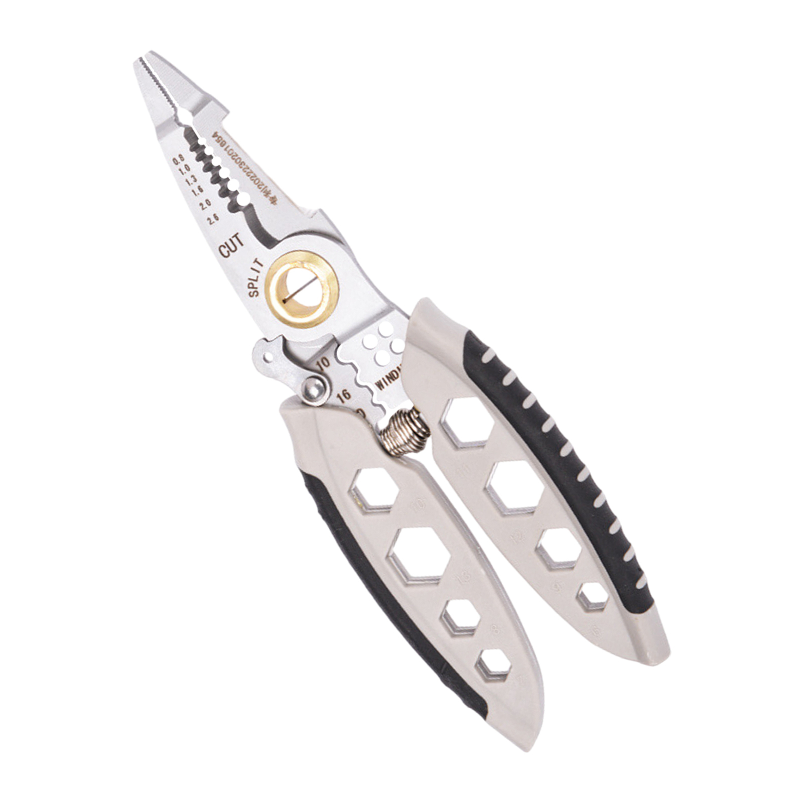 7inch Wire Stripper For Electricians Ergonomic 8 Hex Holes Professional ...