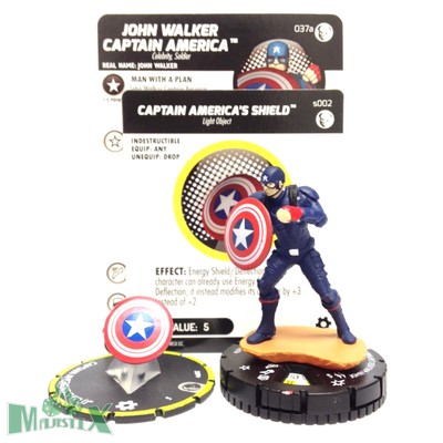 Heroclix Disney Plus John Walker Captain America 037a & Shield s002 ...