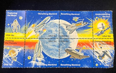 US Nasa Exploring the Moon 1981 Stamps 18 Cent, 8 Stamps | eBay