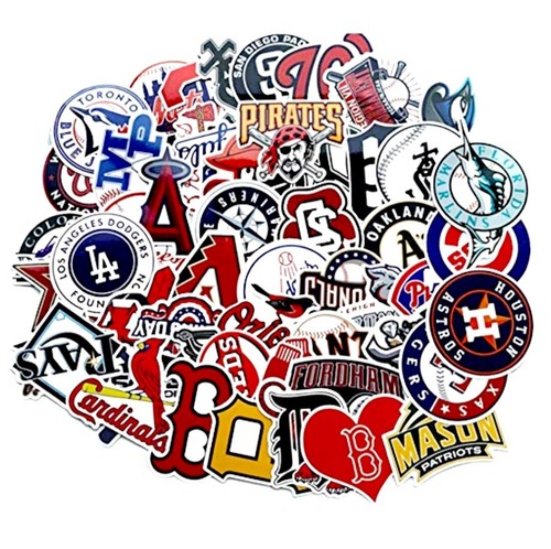 Best 53PCS MLB Baseball Team Logo Stickers Decals. | eBay