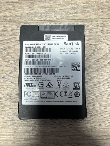 SanDisk X400 256GB,2 5 inch Internal SSD - SD8TB8U-256G-1001 | eBay