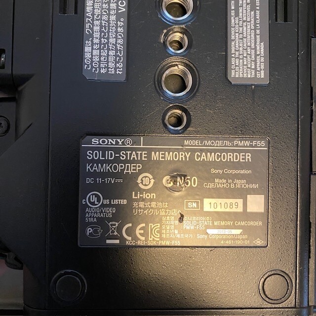 Sony PMW-F55 CineAlta 4K Digital Cinema Camera Package (857 Hours) | eBay