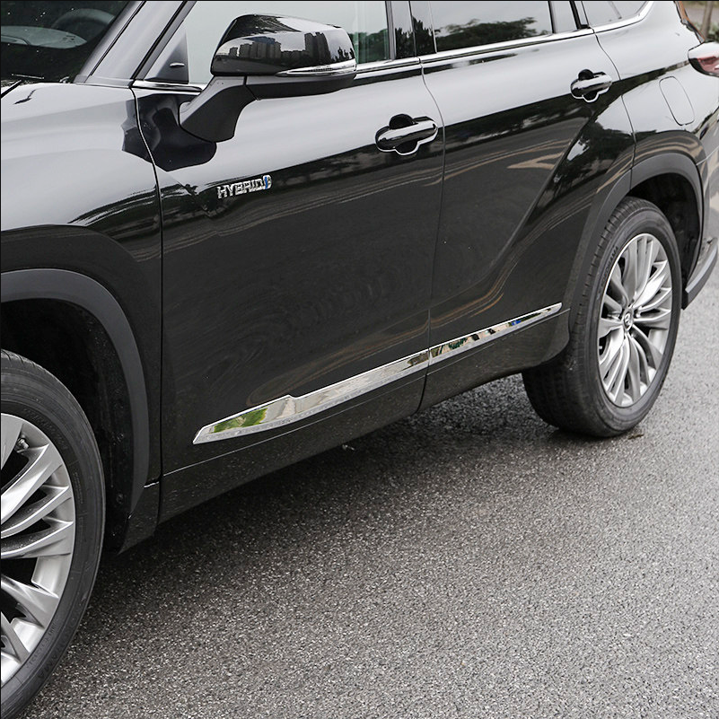 >Side Body For Toyota Highlander 2020-2023 ABS Chrome Door Body Molding ...