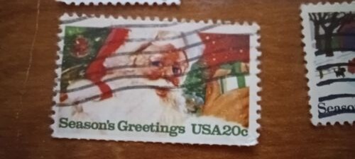 Set of five Early 80s Used US Christmas Postage Stamps | eBay