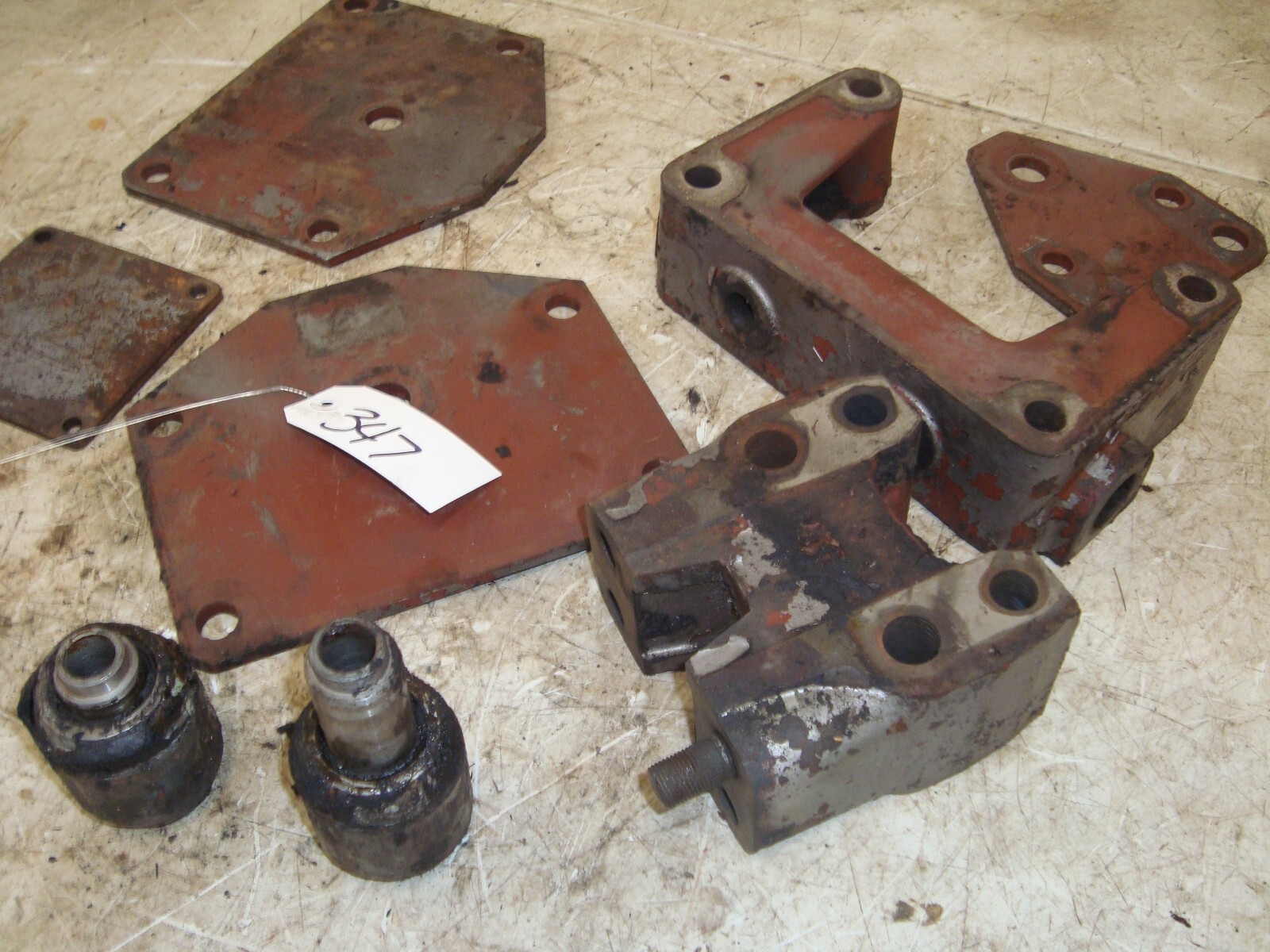 1960 Massey Ferguson 85 Gas Tractor Hitch Drawbar Parts Brackets | eBay