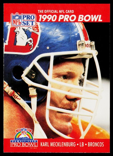 Karl Mecklenburg, 1990 Pro Set, #355, Denver Broncos, | eBay