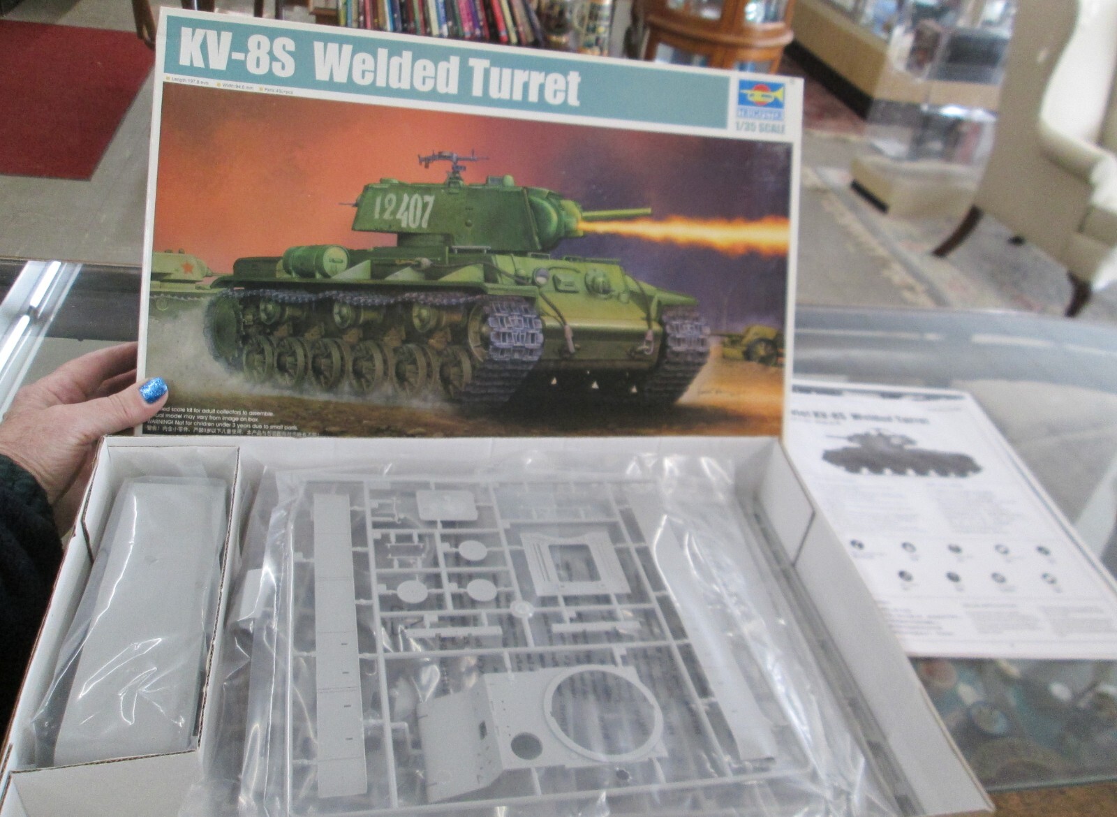 1/35 Trumpeter Kv-8s Welded Turret Tank Parts 01568 for sale online | eBay