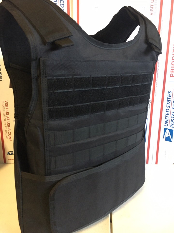 BULLETPROOF Vest Body Armor Carrier AR600 Rifle 3+ Plate 3A soft plate ...
