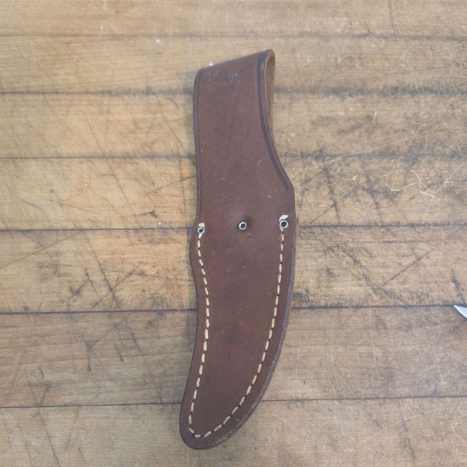 VINTAGE SCHRADE U.S.A. " GUNS & AMMO " SHARP FINGER FIXED BLADE KNIFE W ...