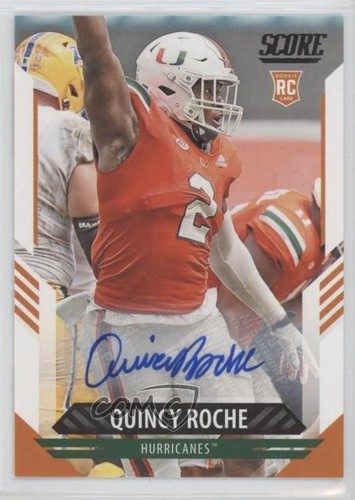 2021 Score Rookies Signatures Quincy Roche #357 Rookie Auto RC | eBay