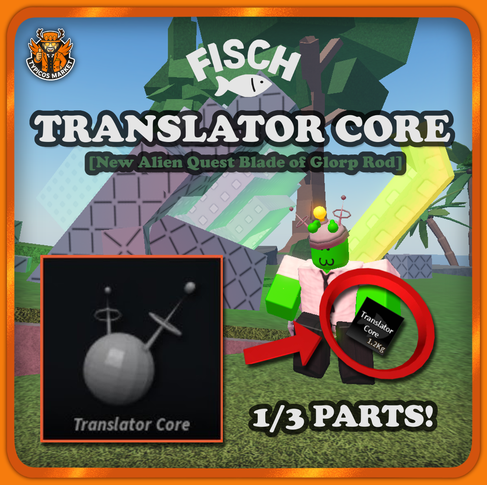 [FISCH] - Translator Core / Crafting Part - [New Alien Quest Blade of ...