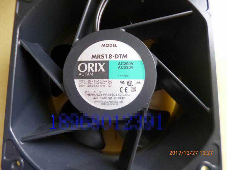 1pcs ORIX MRS18-DTM 220V 18090 Industrial Fan | eBay