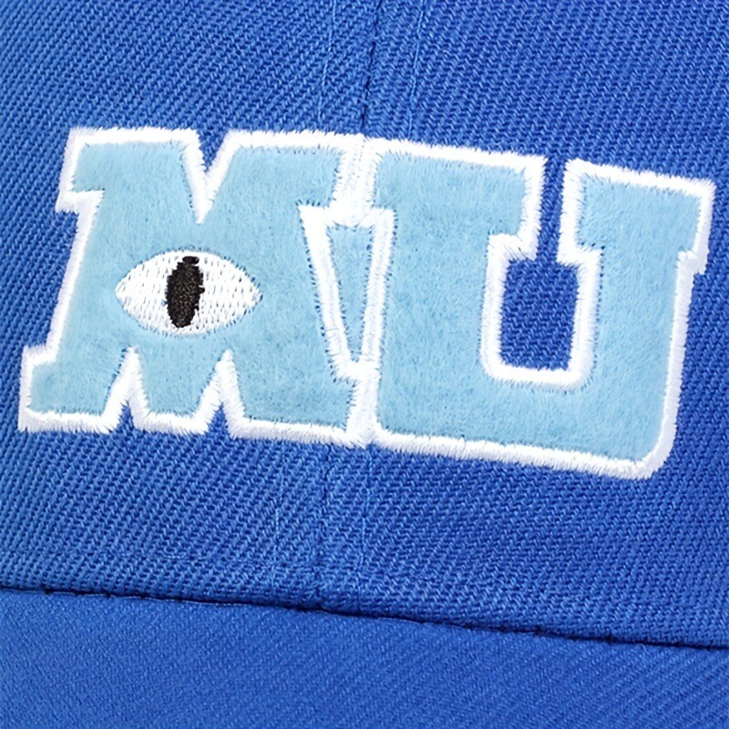 Pixar Movie Monsters University Baseball Cap Sulley Mike MU Snapback ...