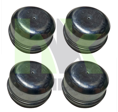 Trailer Bearing Dust Cap 4x 50mm Plain Metal Hub Caps - Grease/Dust ...