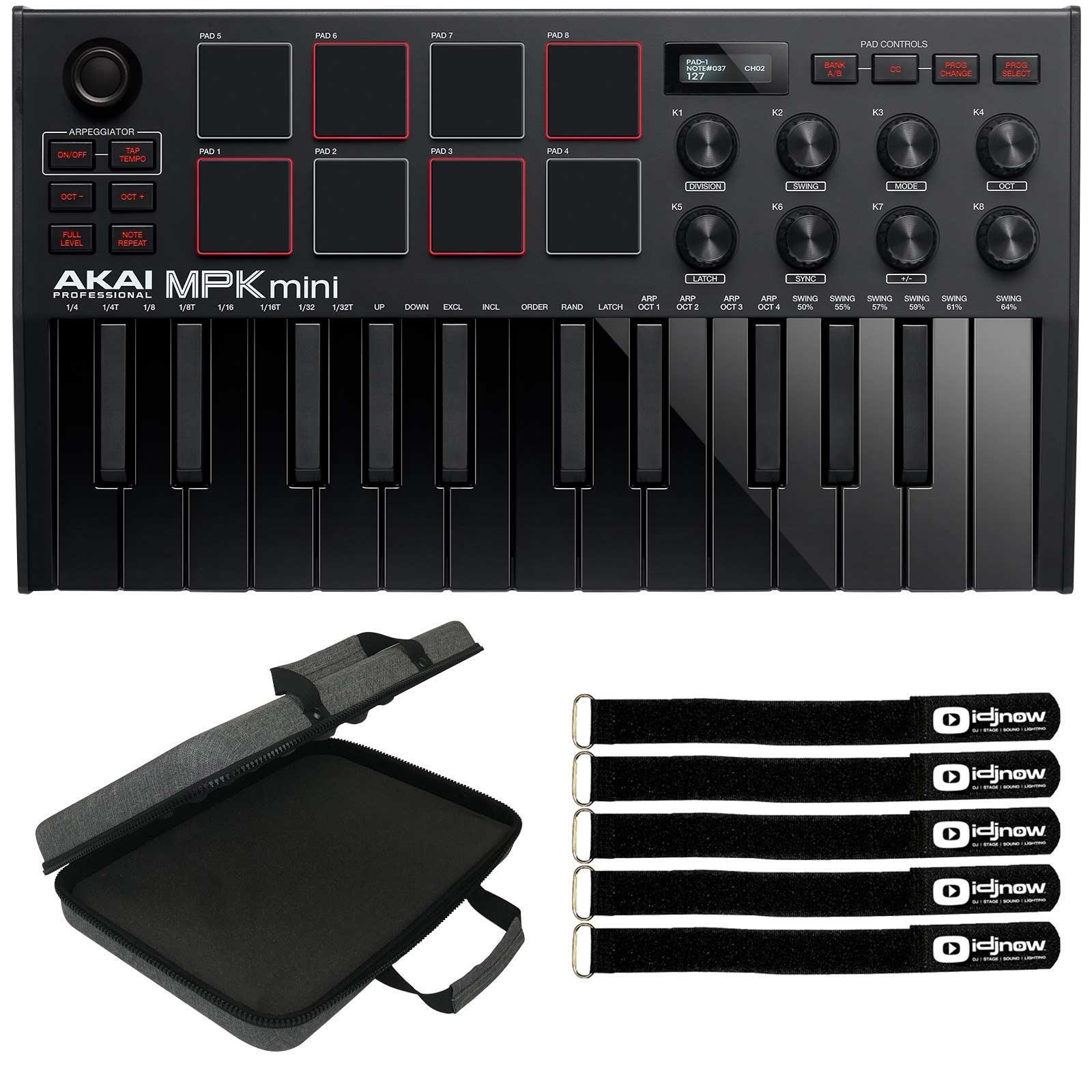 Akai MPK Mini MK3 25-Key USB Keyboard Pad Controller Black w Software ...