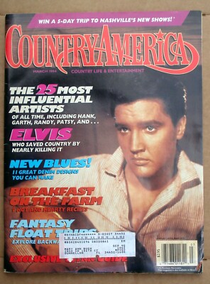 Country America Magazine March 1994 Crafts Recipes Music Elvis Presley ...