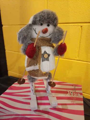 NEW in Box ~ Pink Zebra Snowman Bobble Body ~ Just Add Soaks | eBay