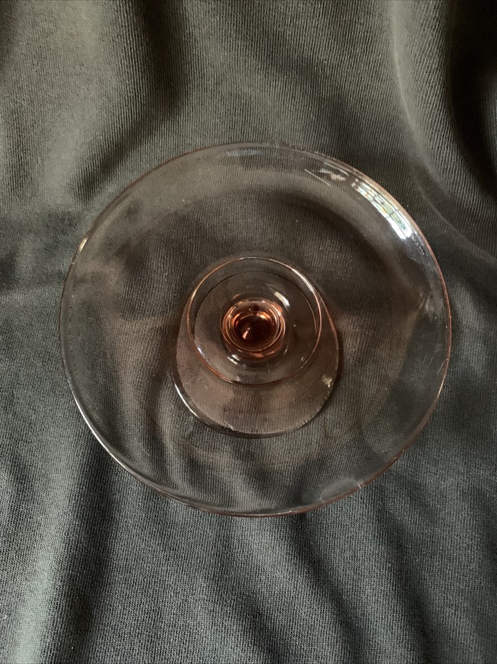 Cambridge Glass Pink Cheese Compote | eBay