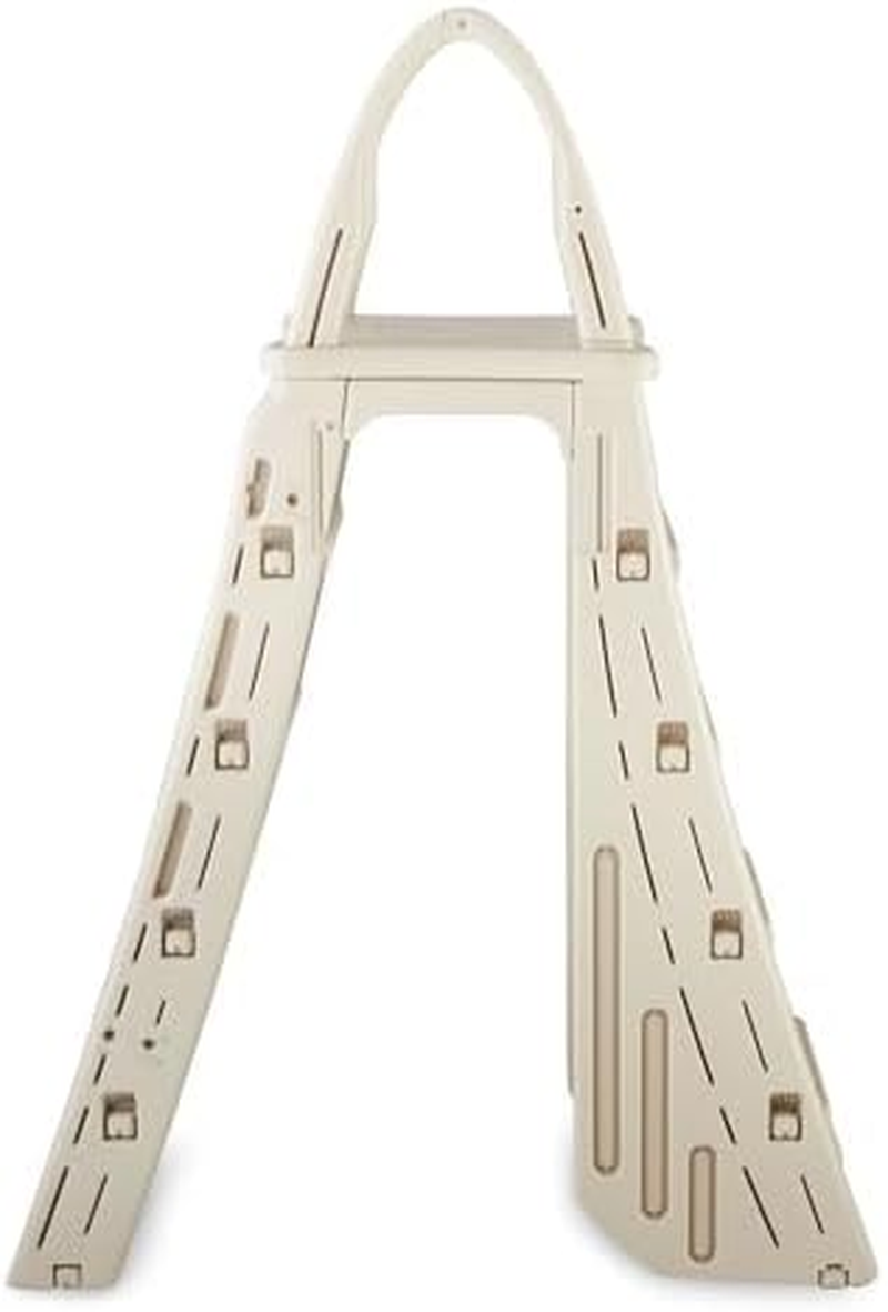 Roll Guard 48" - 56" Adjustable a Frame Safety Ladder above Ground ...